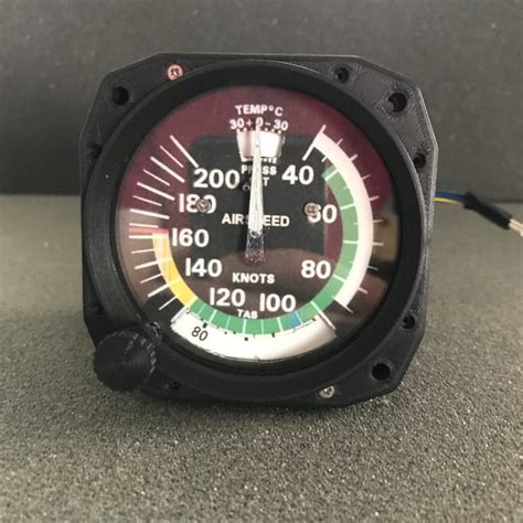 Airspeed Indicator With True Airspeed Calibration Cessna 172 Kit Or Assembled Captain Bob