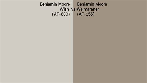Benjamin Moore Wish Vs Weimaraner Side By Side Comparison