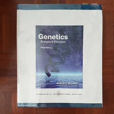 Genetics Analysis And Principles With Study Guide Books And Stationery