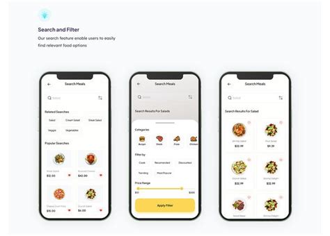 Search Filter Search Result Page Food Odering App Ui Design Food Ordering App Filters App