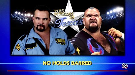 WWE 2K16 Big Boss Man Vs Bam Bam Bigelow YouTube