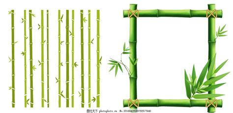 竹子底图竹子边框图片 装饰图案 设计元素 图行天下素材网