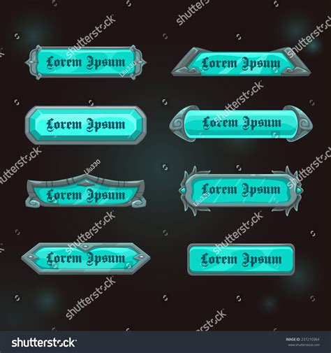 Vector Elements Game Design Stock Vector Royalty Free Shutterstock
