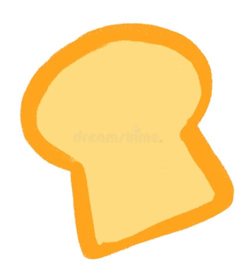 Bread Toast Breakfast Food Set Elements Hand Drawn Doodle Minimal Style