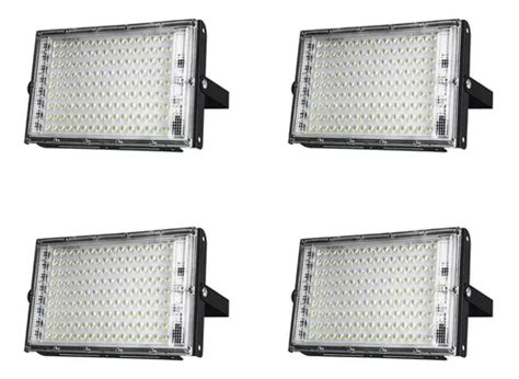 100w Reflector Led Exterior Luz Blanca Alumbrado R47w100 4pz