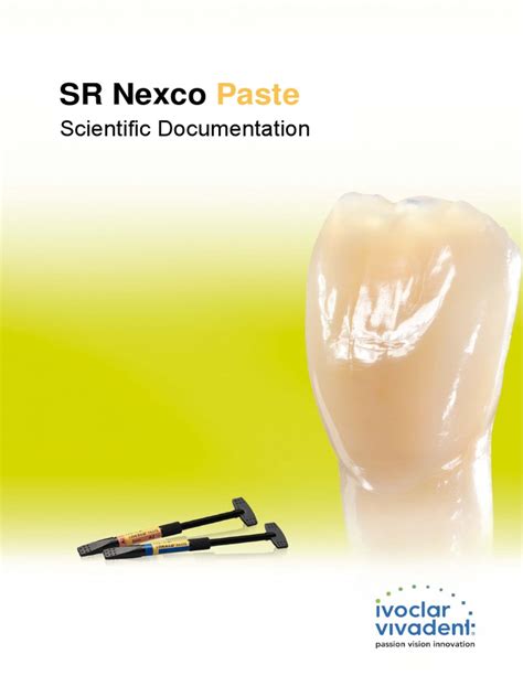 Sr Nexco Paste Pdf Dental Composite Fluorescence