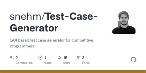 GitHub Snehm Test Case Generator GUI Based Test Case Generator For Competitive Programmers