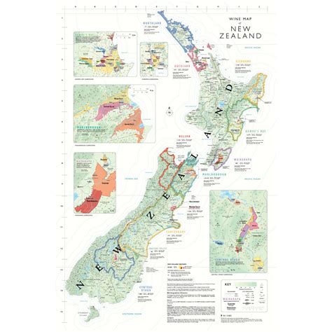 De Longs Wine Map Of New Zealand Wine Regions Wine Educationwine