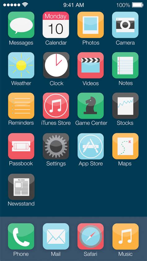 Ios 7 Re Design Concepts For New Experience Graphics Design Graphic
