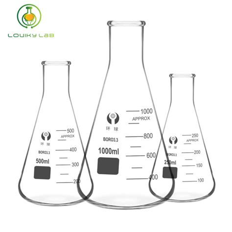 Ml L Conical Glass Beaker Narrow Mouth Borosilicate Erlenmeyer Beaker Conical Flask For