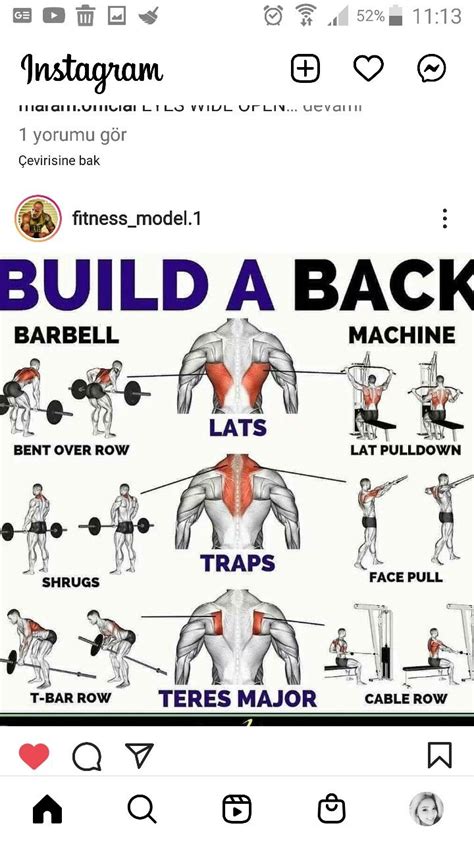 Pin by Hilal on Hızlı Kaydedilenler Back workout routine Gym back workout Workout gym routine