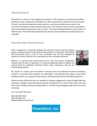 Pharmaceutical Serialization Strategic Planning Guide PDF