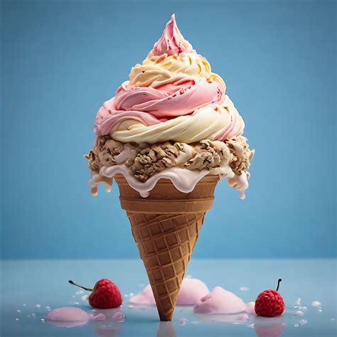 Download Ai Generated Ice Cream Cone Royalty Free Stock Illustration