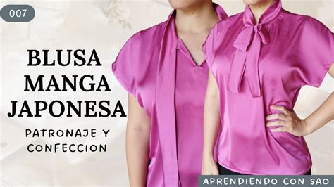 Como Hacer Blusa Manga Japonesa Super Facil Patronaje Y Confecci N Youtube