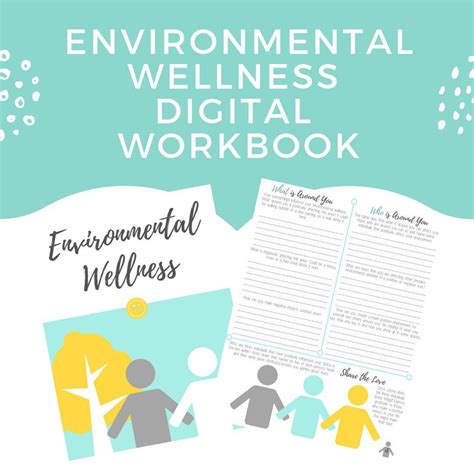 Environmental Wellness Workbook Etsy Workbook Environment Wellness