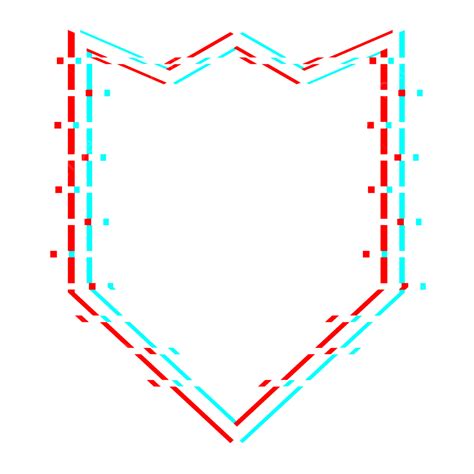 Glitch Design Vector Art PNG Minimal Glitch Border Vector Design