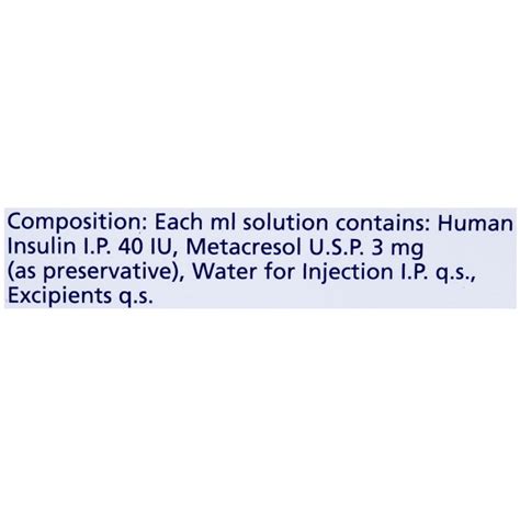Buy Human Actrapid IU Injection Ml Vial In Wholesale Price Online B B Retailershakti