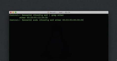 How To Spoof Your MAC Address In Mac OSX Kennyvn