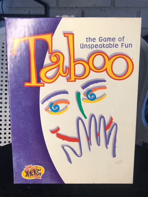 Vintage Hasbro Taboo Board Game Brand New Sealed Packaging In Box Etsy