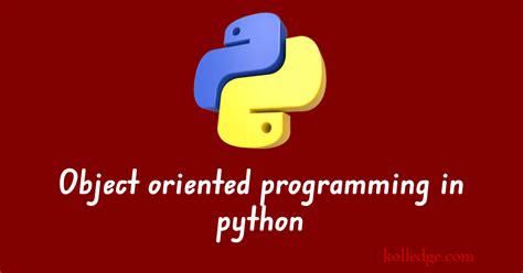 Object Oriented Programming In Python