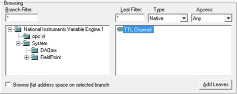 Using The Labview Network Published Shared Variable And Opc With Ni Daq