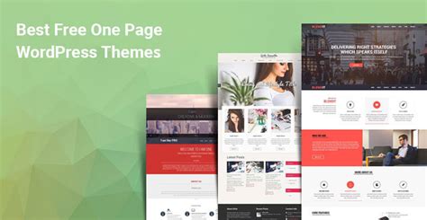 Free One Page WordPress Themes For Versatile Websites 2025
