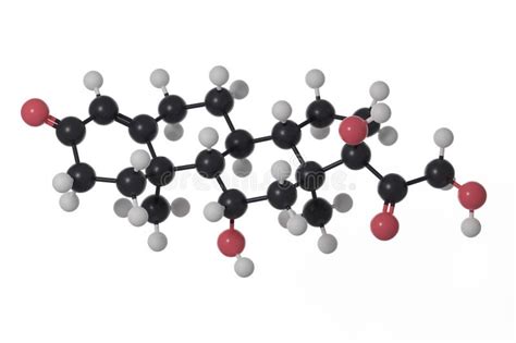 Ai Generated Illustration Of Molecular Structure On A White Background