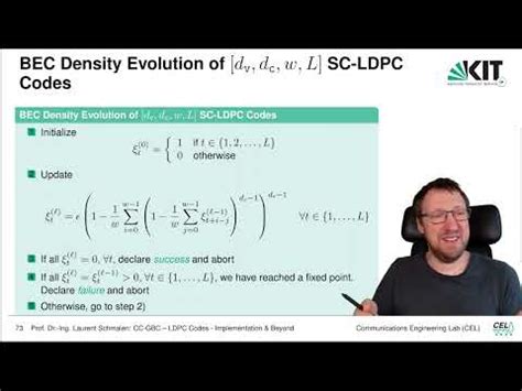 Lecture Channel Coding Graph Based Codes Chapter Vid Sc