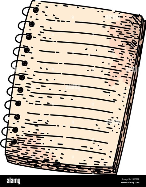 Memo Notepad Sketch Hand Drawn Vector Stock Vector Image And Art Alamy
