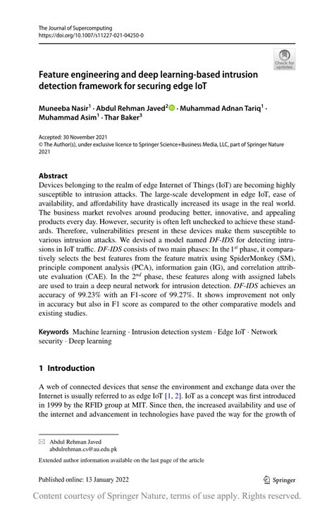 Feature Engineering And Deep Learning Based Intrusion Detection