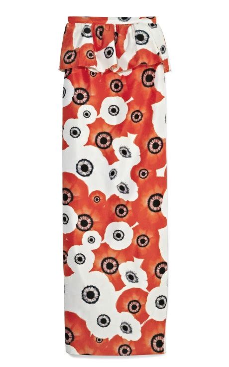 Printed Peplum Evening Skirt By Katie Ermilio Now Available On Moda
