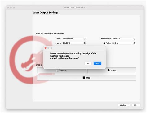 50 Lens Calibration Issue Galvo Lightburn Software Forum