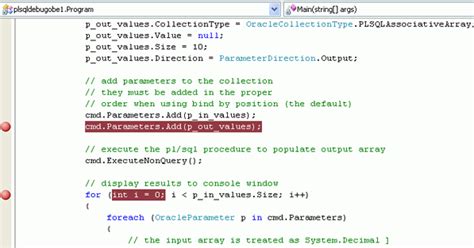 Debugging Oracle PL SQL From Visual Studio