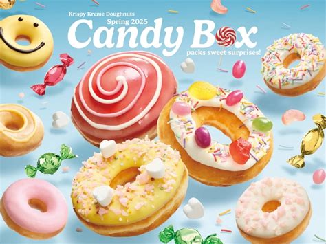 クリスピー･クリーム･ドーナツ「candy Box」3種を2月15日発売、ドーナツをグミやクラッシュキャンディ、マシュマロなどと組み合わせた