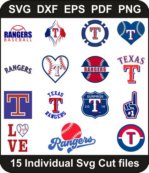 Texas Rangers Svg Bundle Texas Rangers Baseball Png Pack