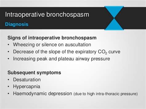 Management Of Intraoperative Bronchospasm
