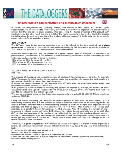 Understanding Pasteurisation And Sterilisation Processes