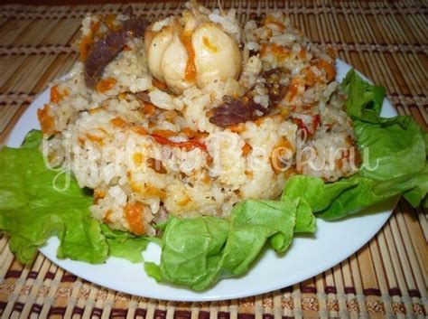 Свиные потроха с рисом (плов) из мультиварки - простой и вкусный рецепт ...