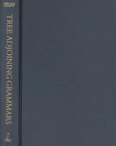 Tree Adjoining Grammars 9781575862514 Anne Abeille Boeken Bol