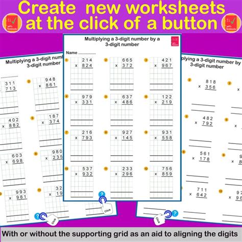 Multiply 3 Digit Numbers By 3 Digit Numbers Standard Algorithm