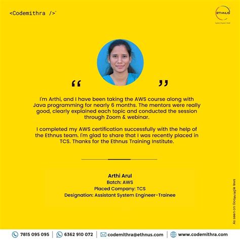 Ethnus On Linkedin Ethnus Codemithra Emergingus Itjobs Itcourse