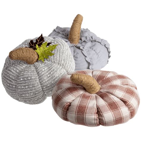 Meh Emryn House Set Of 3 Farmhouse Pumpkins