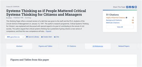 Introduction To Systems Thinking Systems Thinking As If People Mattered Critical Systems