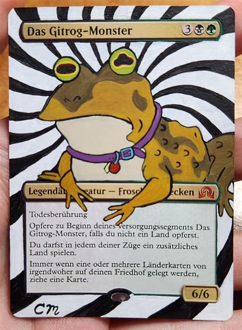Hypnotoad German Gitrog Monster Art Replacement R Mtgaltered