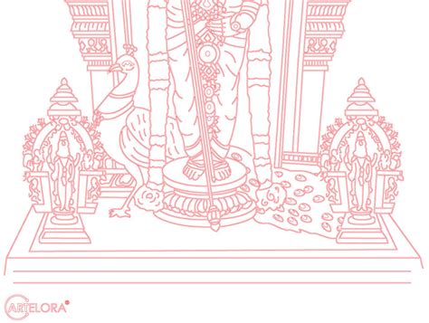 Laser Engraving Murugan Kartikeya Bhagwan Artelora