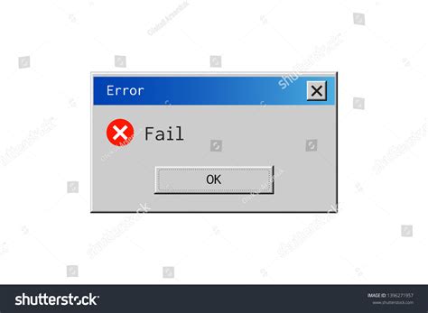 Classic Window Alert Dialog Box Of System Error Royalty Free Stock