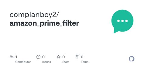 Github Complanboy2amazonprimefilter