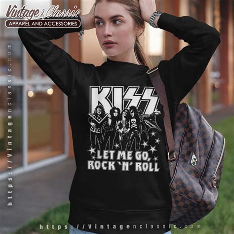 Song Let Me Go Rock N Roll Kiss Shirt Vintagenclassic Tee