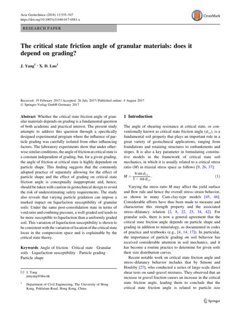 Csfa Does It Depend On Shape Pdf Applied And Interdisciplinary