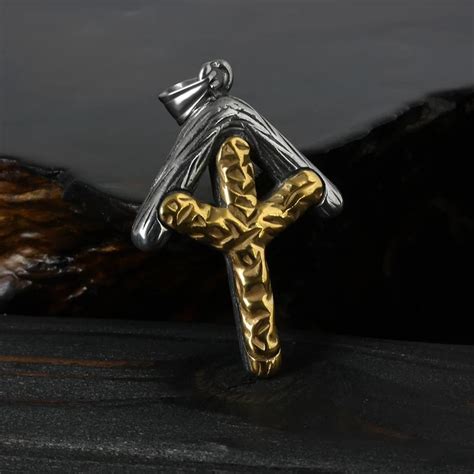 Viking Algiz Of Protection Pendant Chrome Cult